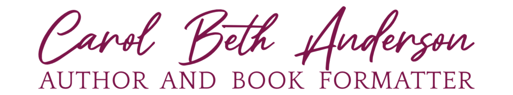 Carol Beth Anderson – Author and Book Formatter